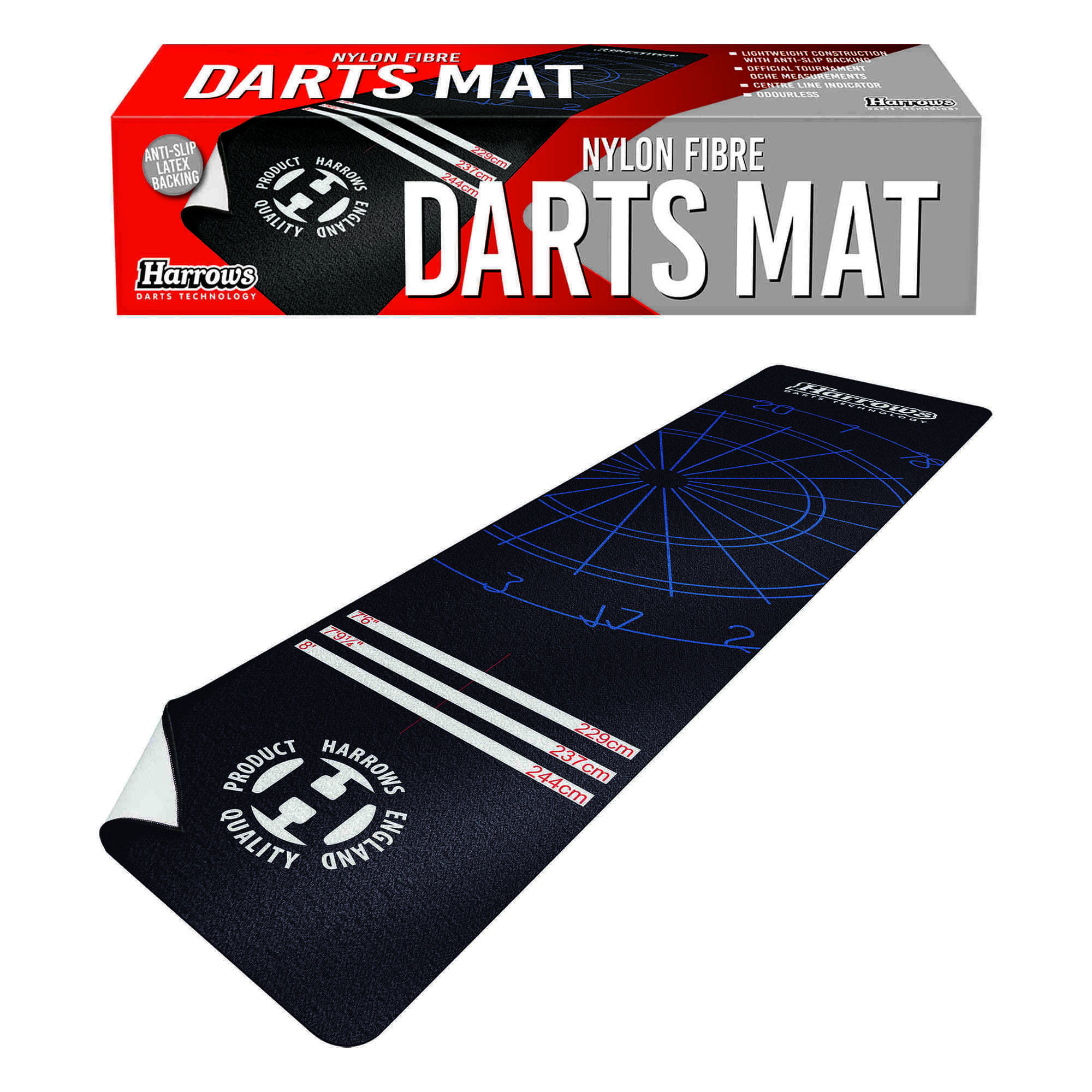 Harrows Nylon Fibre Darts Mat - Sune Sport AS